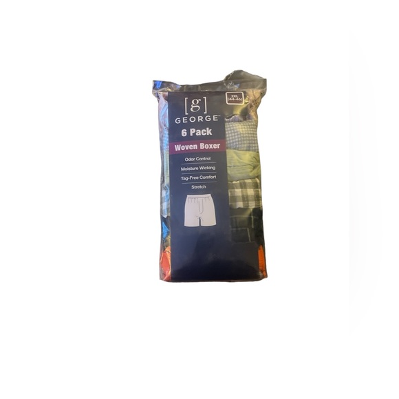 George | Underwear & Socks | George Mens 6pack Woven Boxer Shorts ...